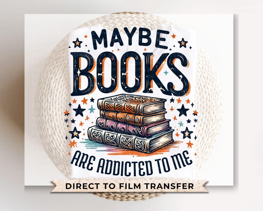 Book DTF Transfers, Ready to Press, T-shirt Transfers, Heat Transfer ...