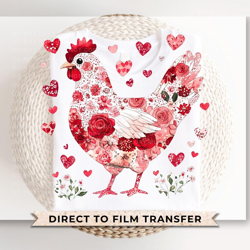 Chicken Heat Transfer - Etsy