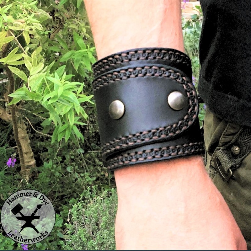 Rocker Bracelet Biker Jewelry - Etsy