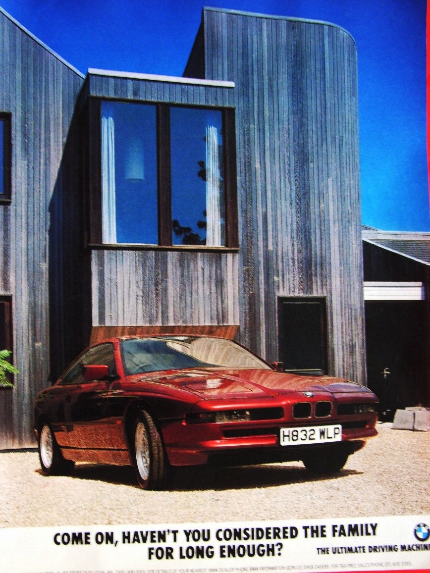 1990 Range of BMW Motor Vehicles 5 Prints Advertisements | Etsy
