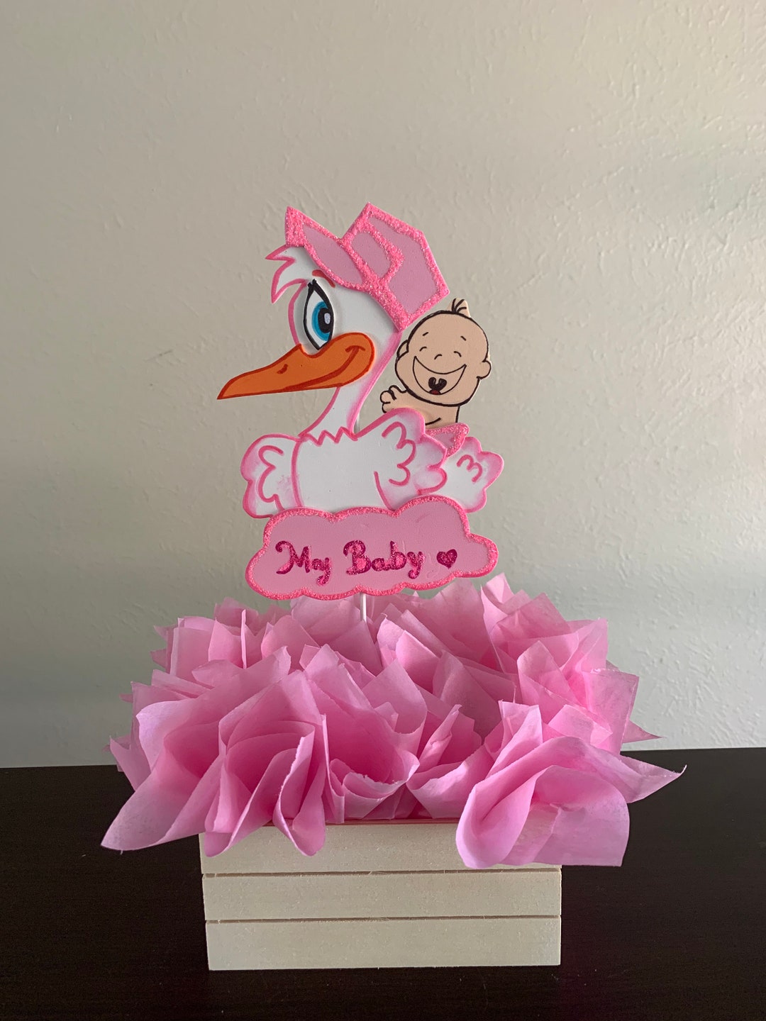 Stork Centerpiece Cut-out - Baby Shower - Birthday - Etsy