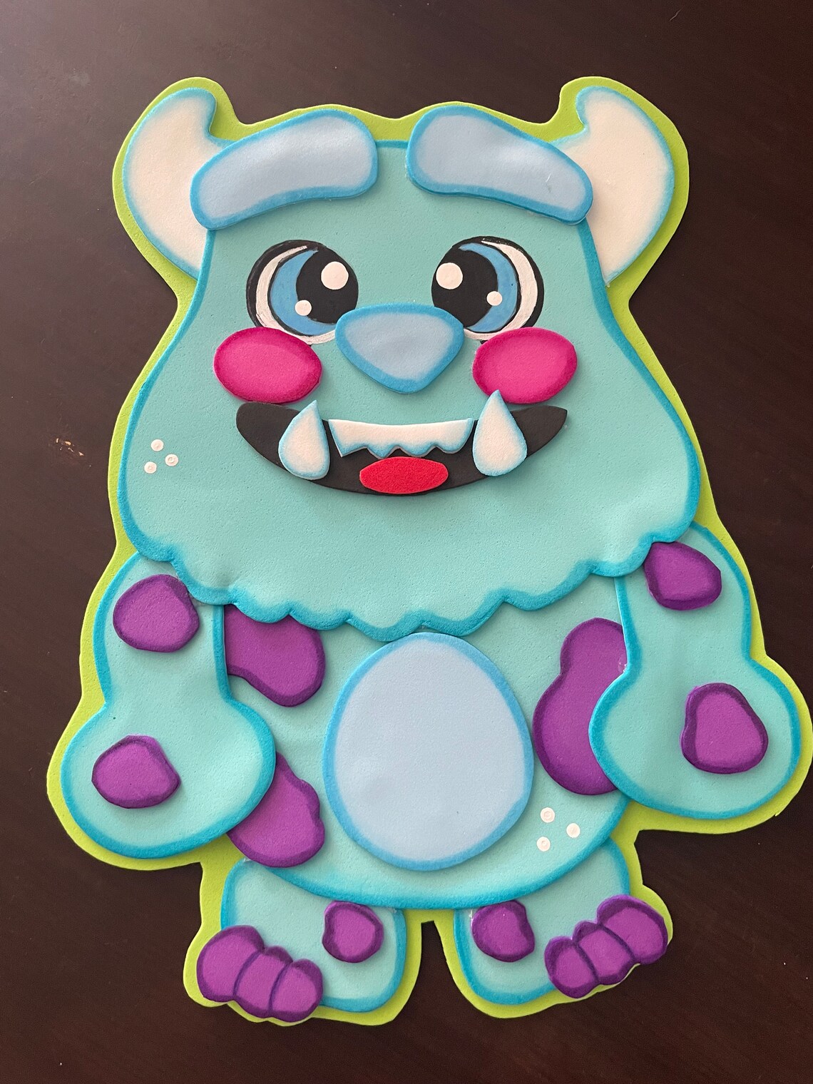 Monsters Inc Sully Cut-out Centerpiece for Birthday Parties, Decoration ...