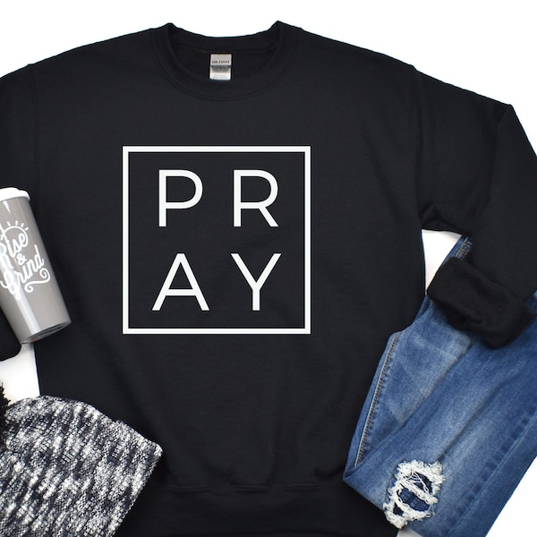 Pray Sweatshirt - Etsy