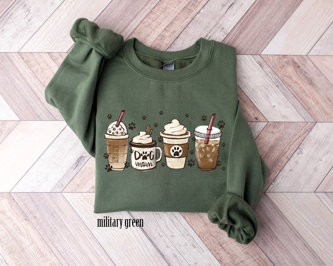 Coffee Dog Mom Sweatshirt, Mother's Day Sweat, Coffee Lover Shirt ...