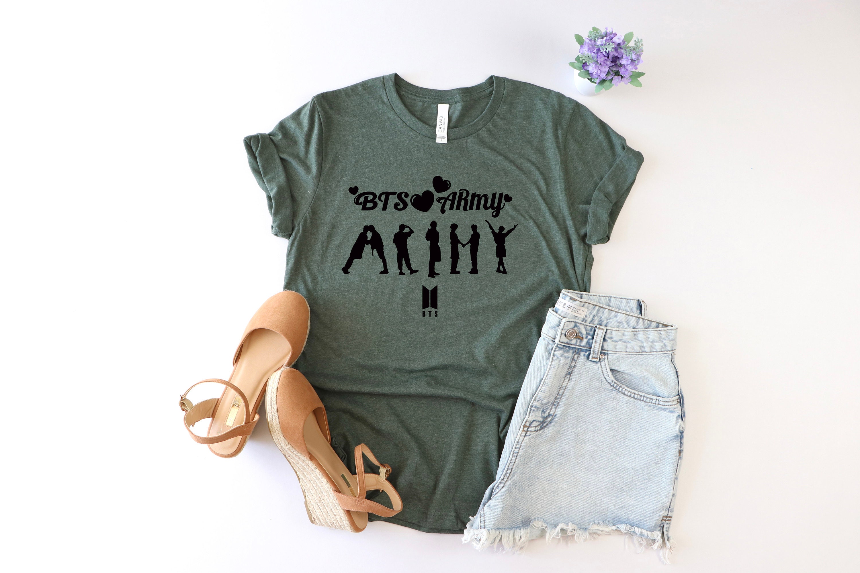 BTS shirt, BTS Logo Shirt, BTS Group Shirt, Bts Love sold by Classy ...