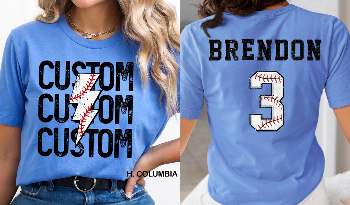 Personalized Baseball Tshirt, Custom Baseball Shirt, Game Day Season ...