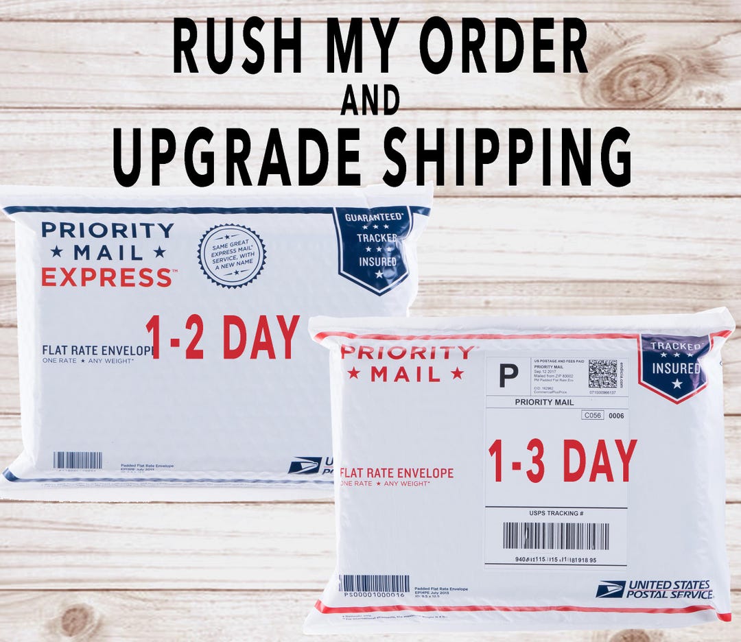 Rush My Order, Mail Upgrade - Etsy