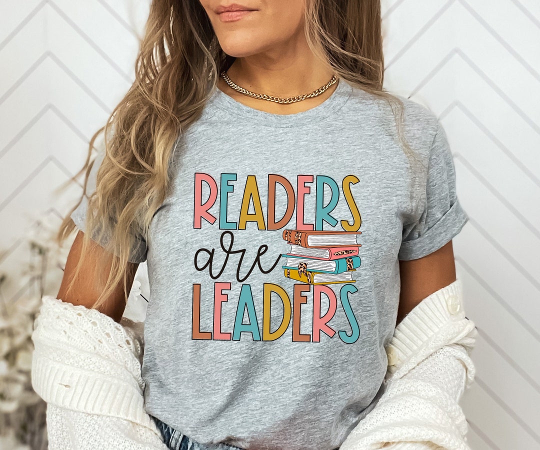 Retro Teacher Shirt, Teacher Gift Shirt, Readers Are Leaders, Book ...