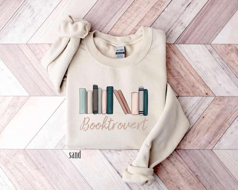 Booktrovert Sweatshirt Bookish Cute Book Sweater Bookish - Etsy