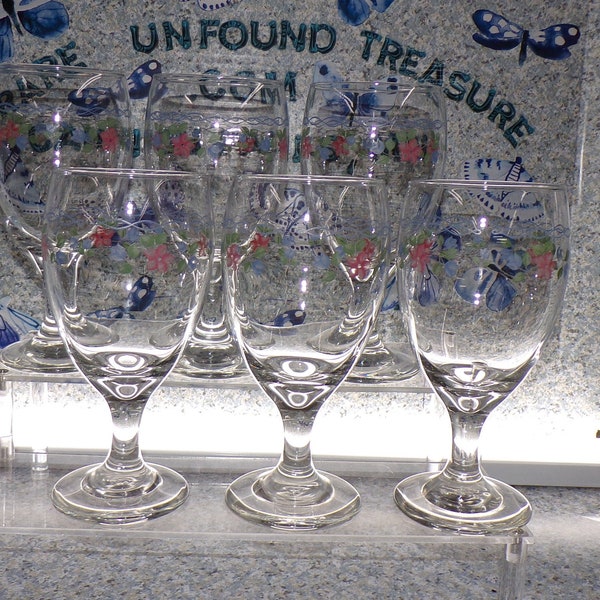 Footed Glasses - Etsy