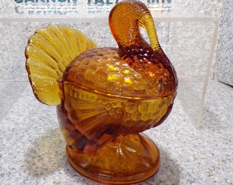 Amber Tall Candy Dish - Etsy