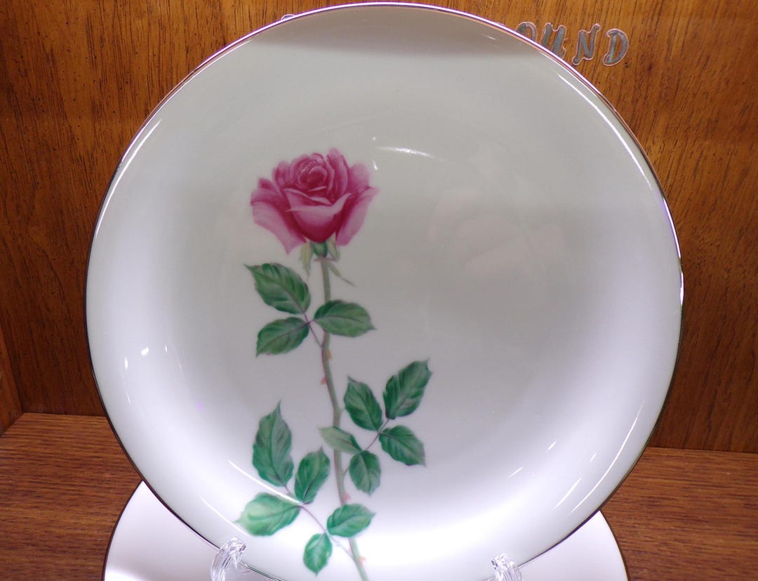2501 Noritake RC Pink Rose 10.5" Vintage Dinner Plates Set of 3 ...