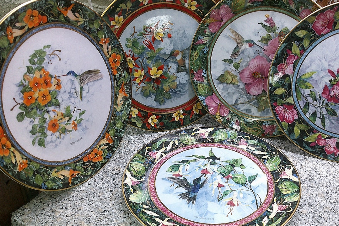 Royal Doulton Hummingbird Plates by Theresa Politowicz Set of 5 ...