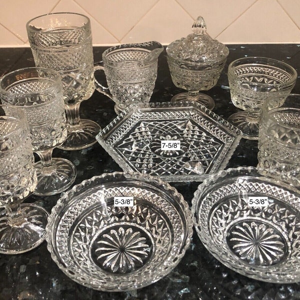 Anchor Hocking Wexford Crystal - Etsy