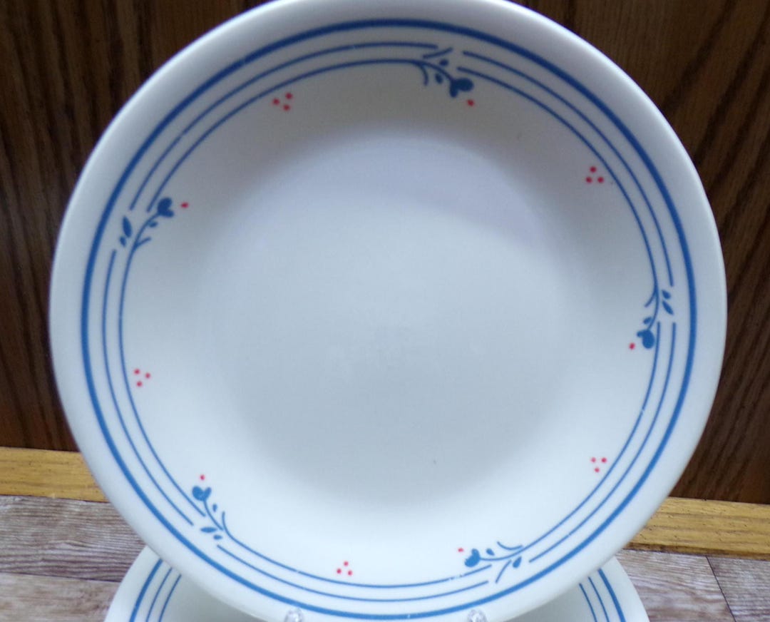 2508 Corelle Country Violets Ivory 6.75" Bread Plates Set of 9 With ...