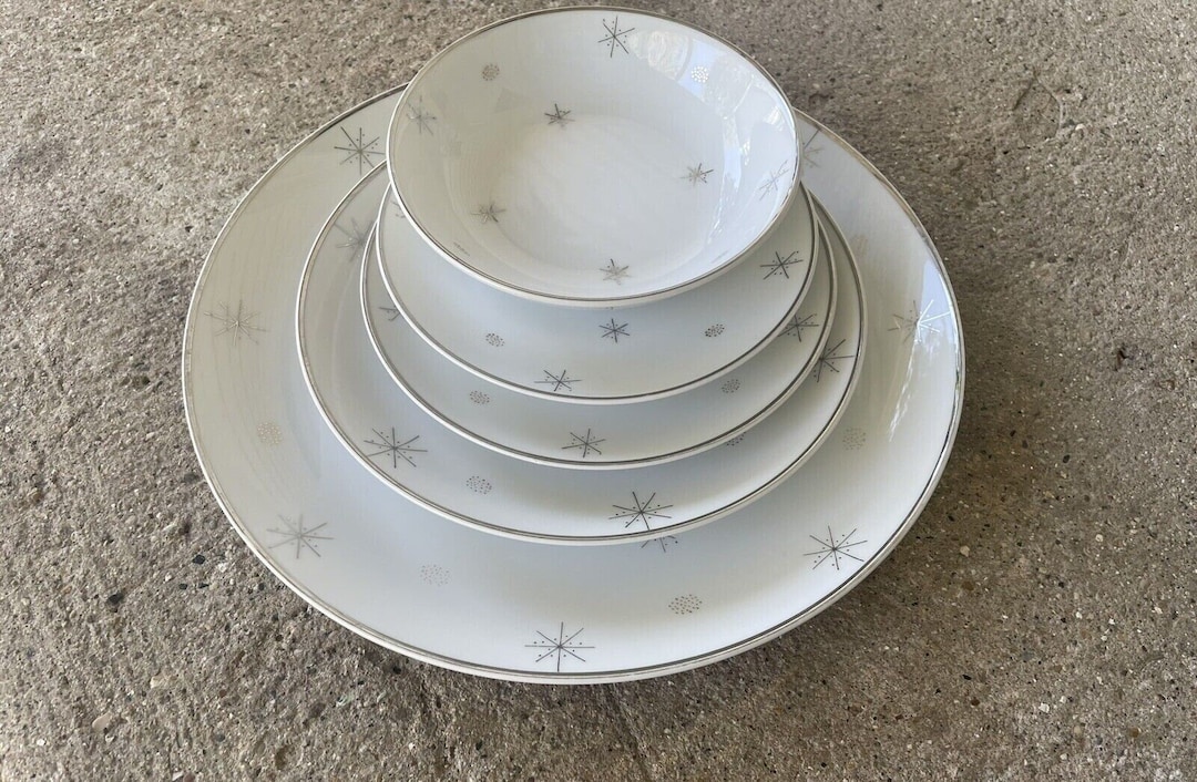 2403 Atomic Snowflake Vintage 1950's Fine China Made in Japan - Great ...