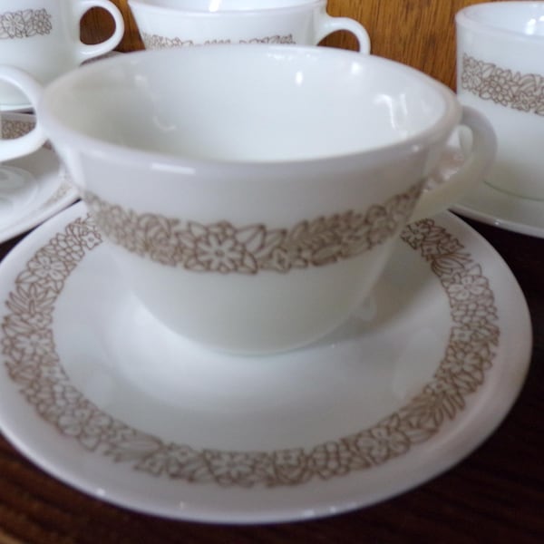 Pyrex Woodland Mugs - Etsy
