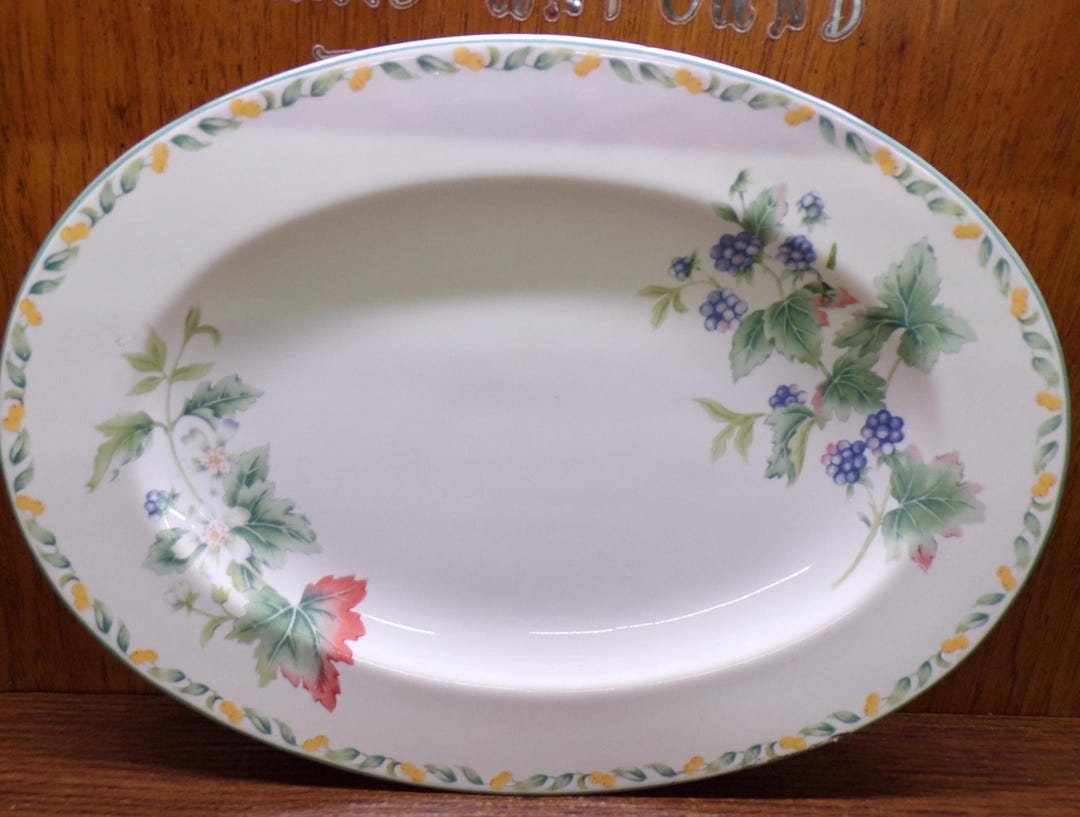 2505 Julie Pople Country Fruit Collection Avon Vintage 14.5" Oval ...