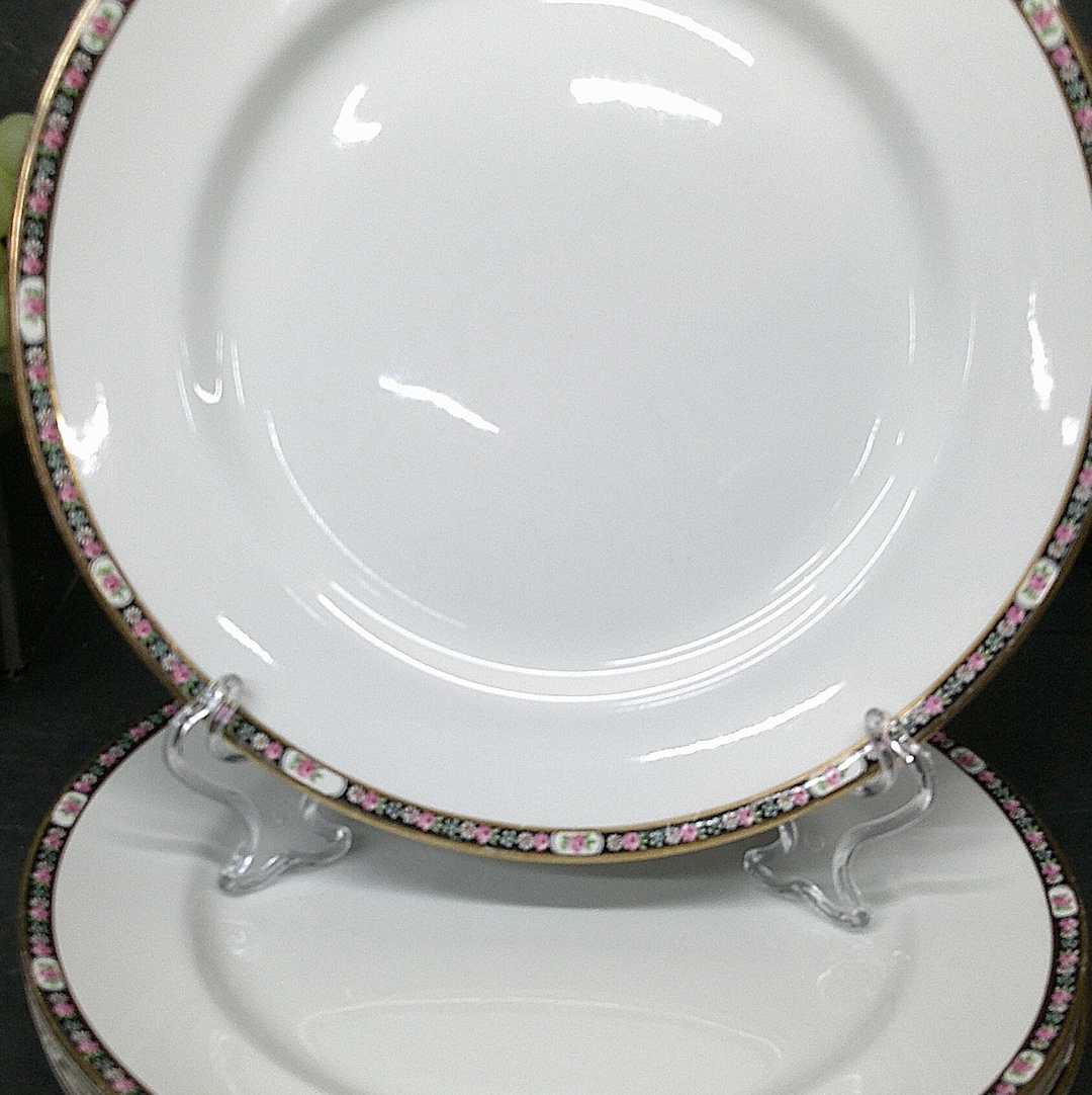 John Maddock & Sons Royal Vitreous Mad 7 Black Band Gold Rim 9.75 ...