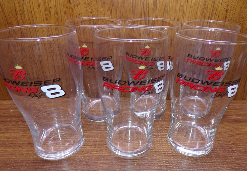 2506 Libbey Glass Budweiser Racing #8 Dale Earnhardt Jr. 6" Tumblers ...