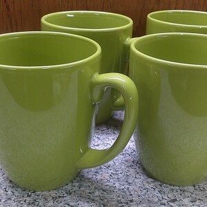 2408 Corelle Ceramic Stoneware 4" Solid Color Coffee Cups / Mugs 12 Oz ...