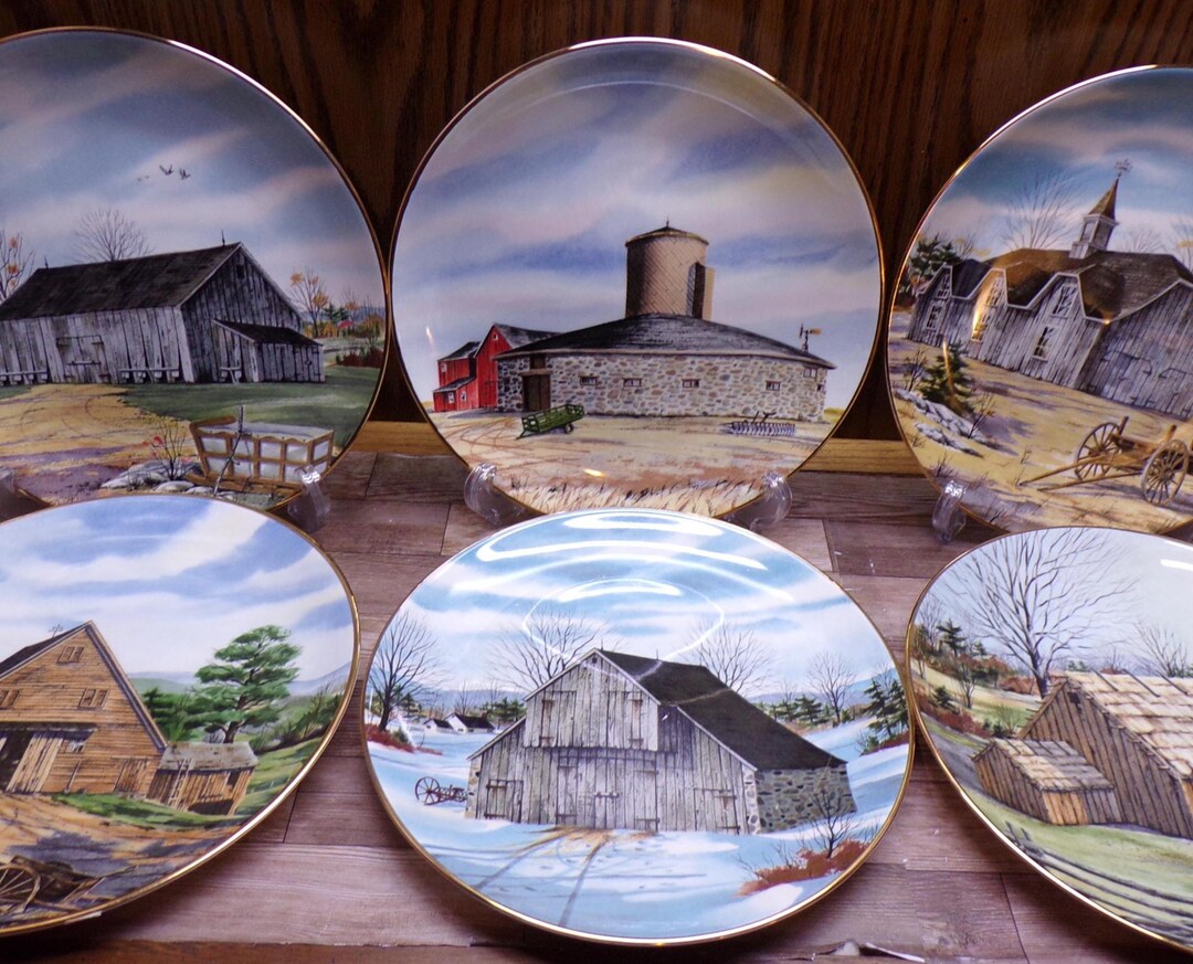 2509 Franciscan Porcelain Vintage 1983 the Vanishing American Barn ...