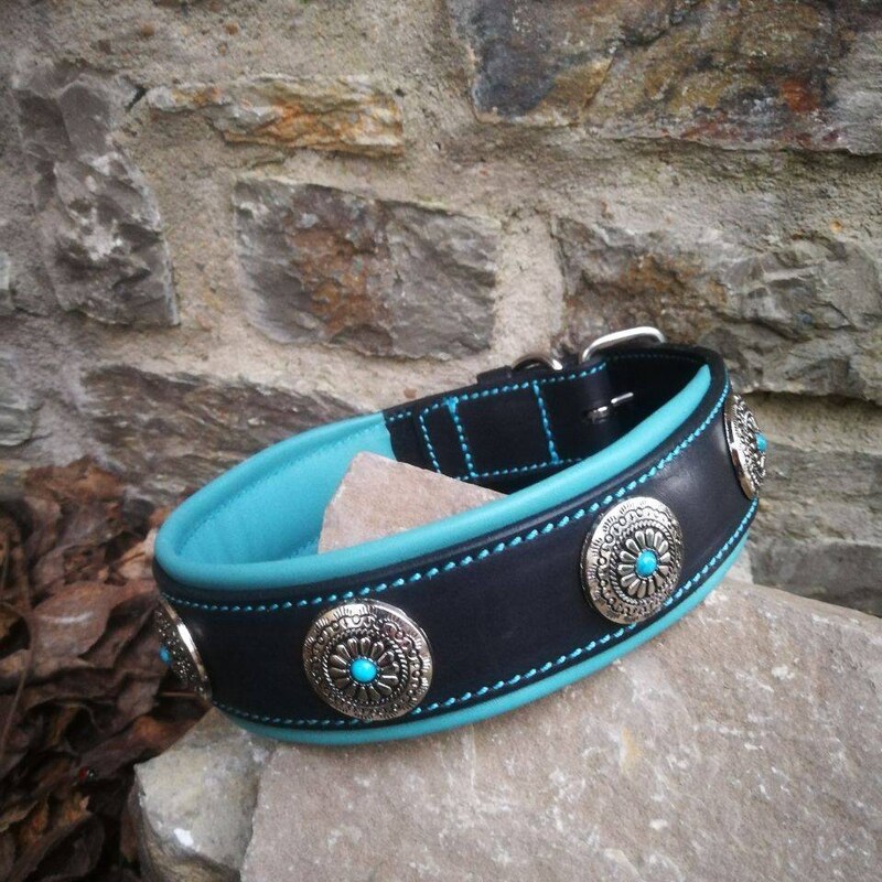 Turquoise Dog Collar - Etsy