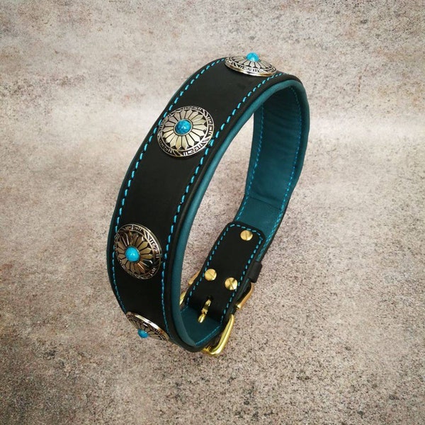 Turquoise Dog Collar - Etsy