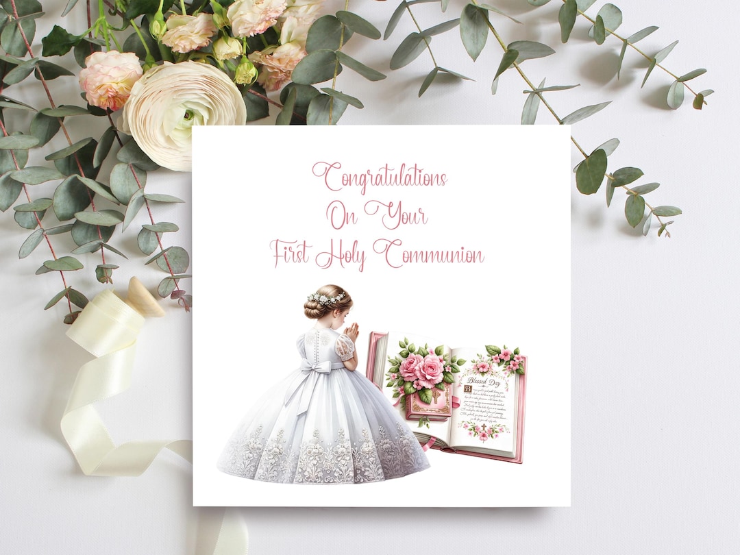 Congratulations on Your First Holy Communion Card for Daughter ...