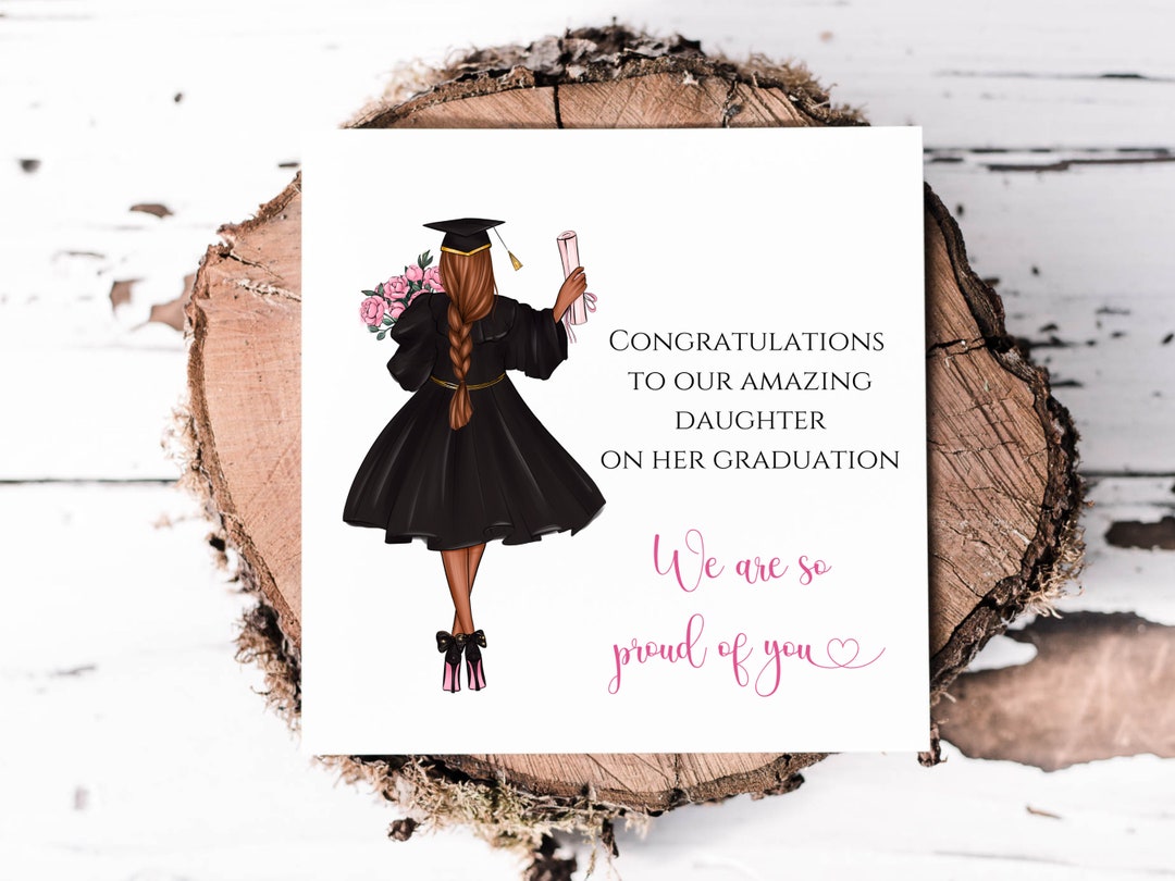 Daughter Graduation Card: Personalized College University Card - Etsy