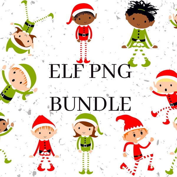 Elf Clipart - Etsy