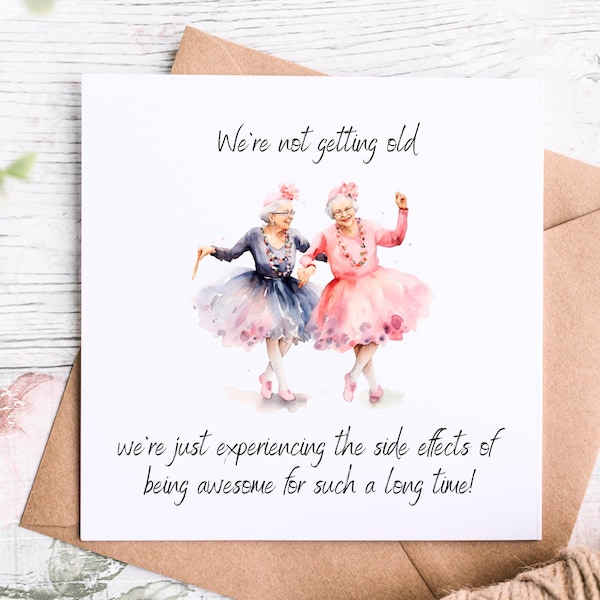 Funny Old Lady Greeting Cards - Etsy