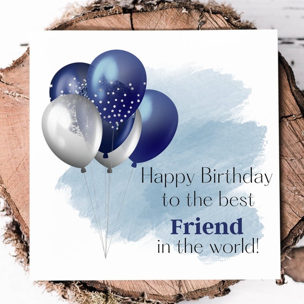 Special Male Friend Birthday Card - Etsy
