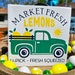 Wooden Market Fresh Lemon Sign for Tiered Tray Lemon Farm - Etsy