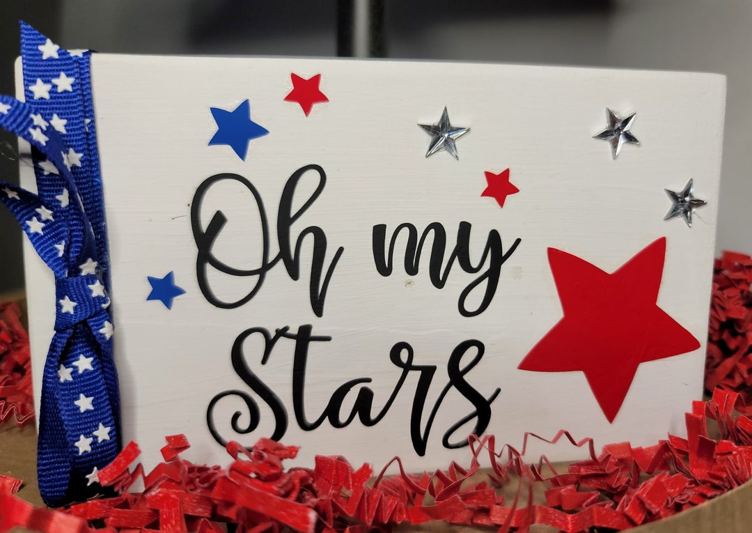 Independence Day Tiered Tray Decor, Patriotic Decor, Red White and Blue ...