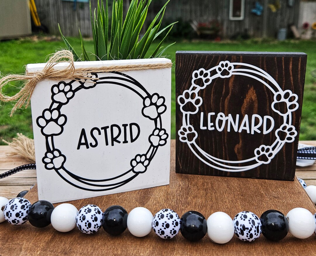 Custom Pet Name Sign, Dog Wood Sign, Cat Wood Sign, Custom Dog Decor ...