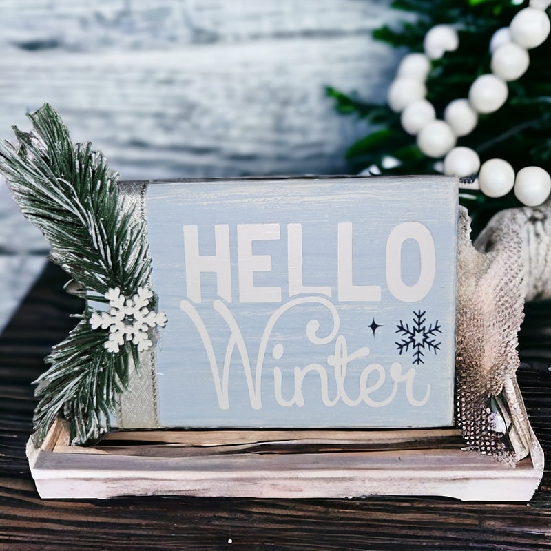 Winter Wood Sign - Etsy