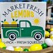 Wooden Market Fresh Lemon Sign for Tiered Tray Lemon Farm - Etsy