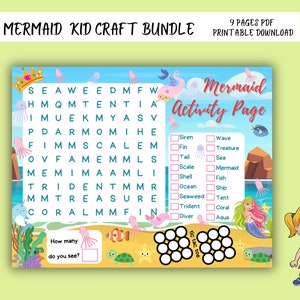 Mermaid Craft for Kids / Activities for Kids / Mermaid Coloring ...