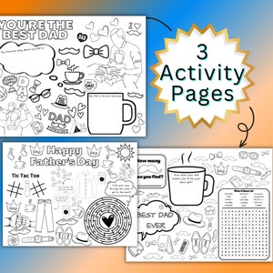 Father's Day Activity Bundle / Printable / for Kids and Adults / Games ...