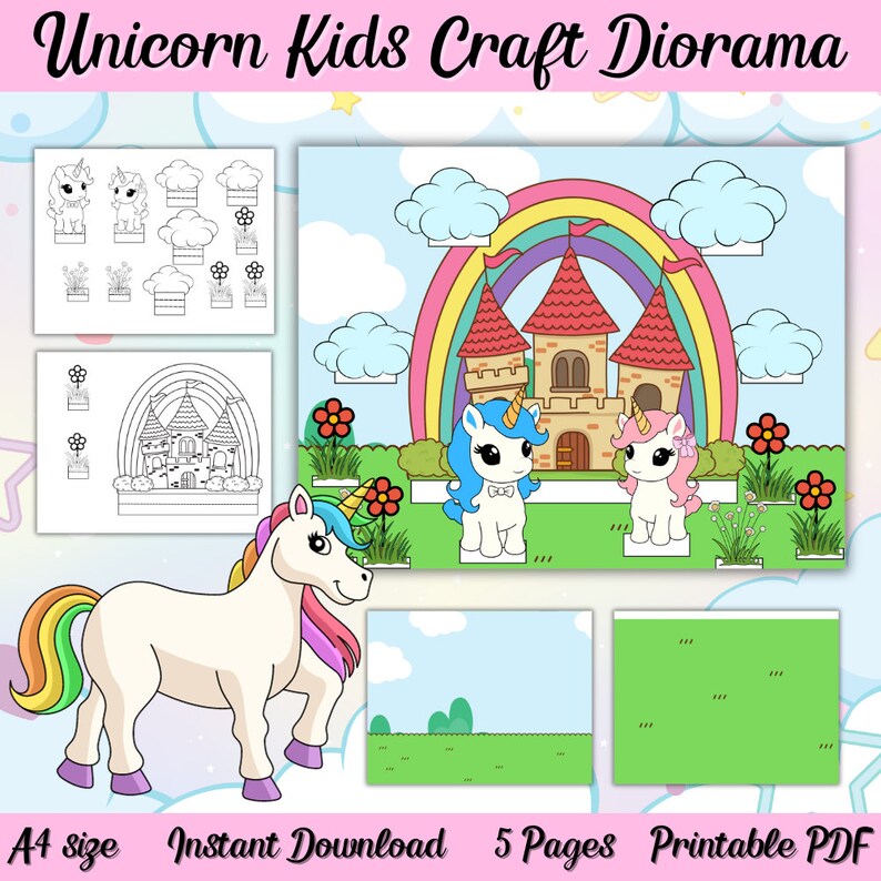 Diorama Printable Kids Craft PDF Bundle, 20 Pages, Pirate Kid Craft ...