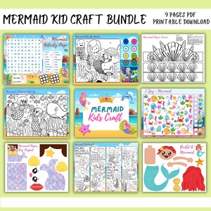 Mermaid Craft for Kids / Activities for Kids / Mermaid Coloring ...