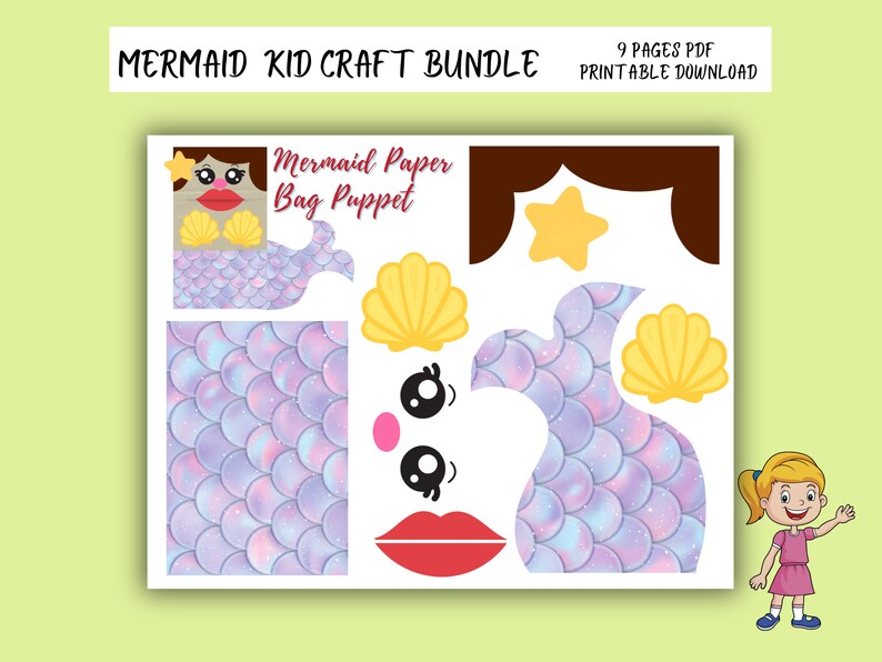 Mermaid Craft for Kids / Activities for Kids / Mermaid Coloring ...