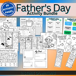 Father's Day Activity Bundle / Printable / for Kids and Adults / Games ...