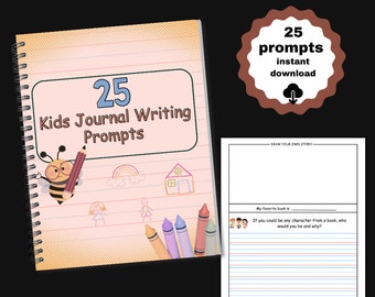 Journal Writing Prompts for Kids Printable - Etsy