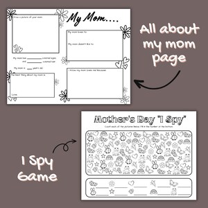 Mother's Day Printable PDF Activities Bundle for Kids Fun and Creative ...