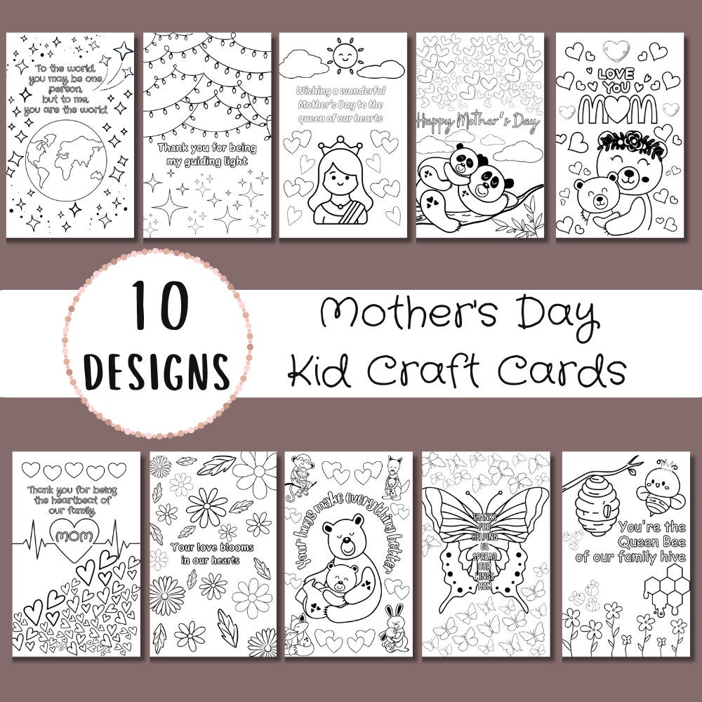 Mother's Day Printable PDF Activities Bundle for Kids Fun and Creative ...