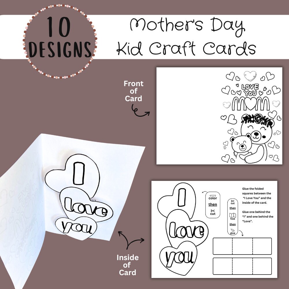 Mother's Day Printable PDF Activities Bundle for Kids Fun and Creative ...
