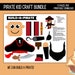 Printable Craft for Kids / Pirate Kid Craft Bundle / Activity Sheets ...