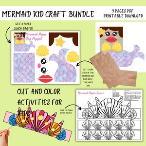 Mermaid Craft for Kids / Activities for Kids / Mermaid Coloring ...